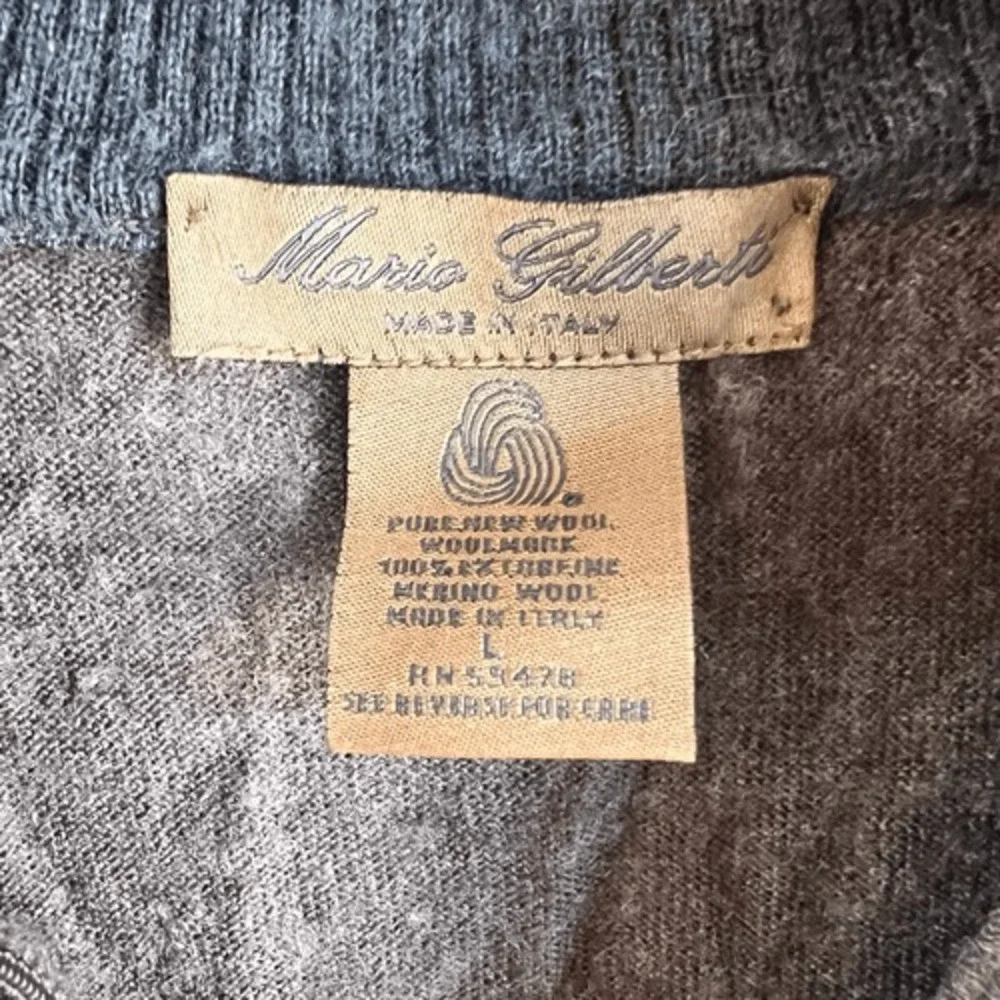 Mario Gilberti | Sweaters | Mario Gilberti Mens Merino Wool Made In ...
